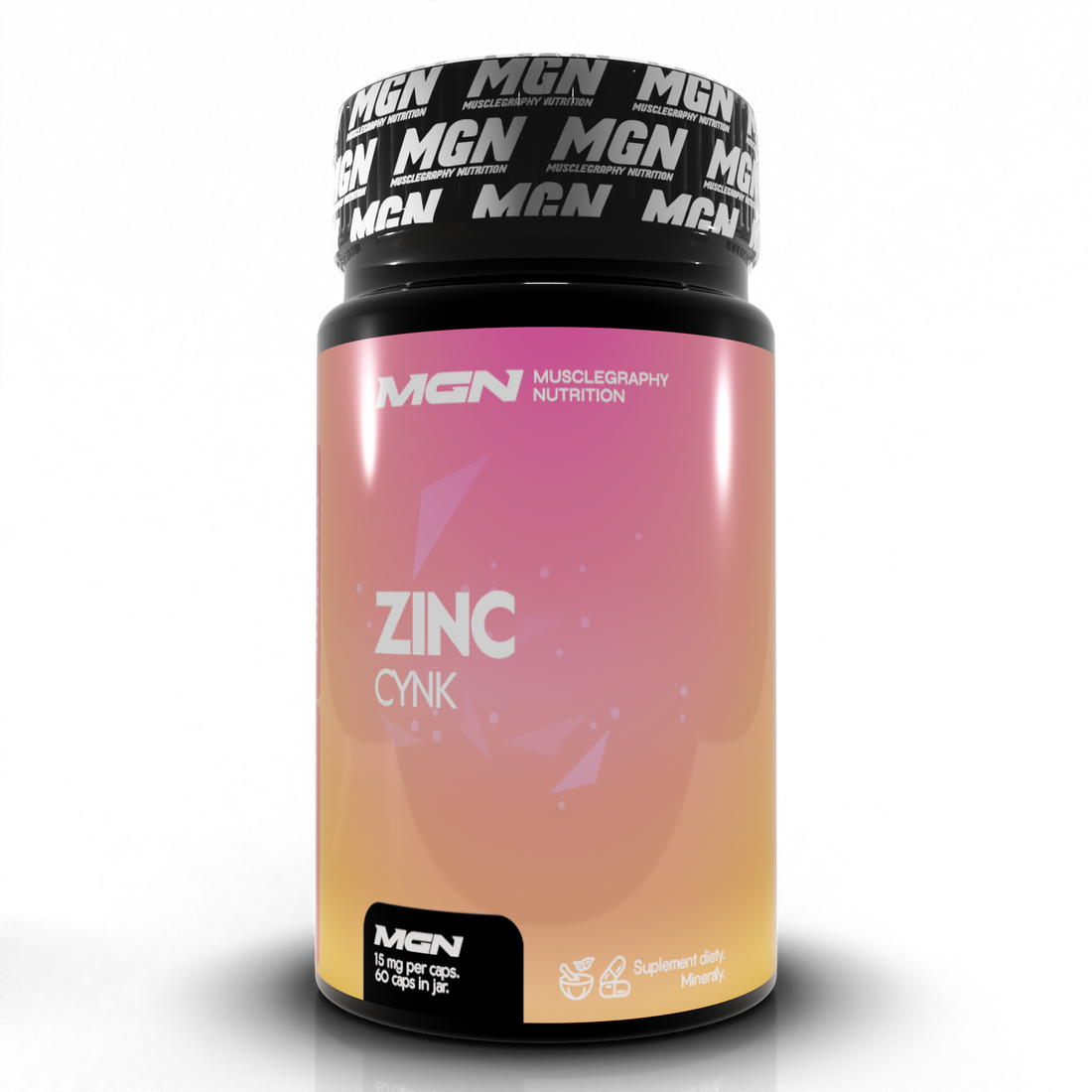 Cynk 60 kapsułek 15 mg – MGN Musclegraphy Nutrition